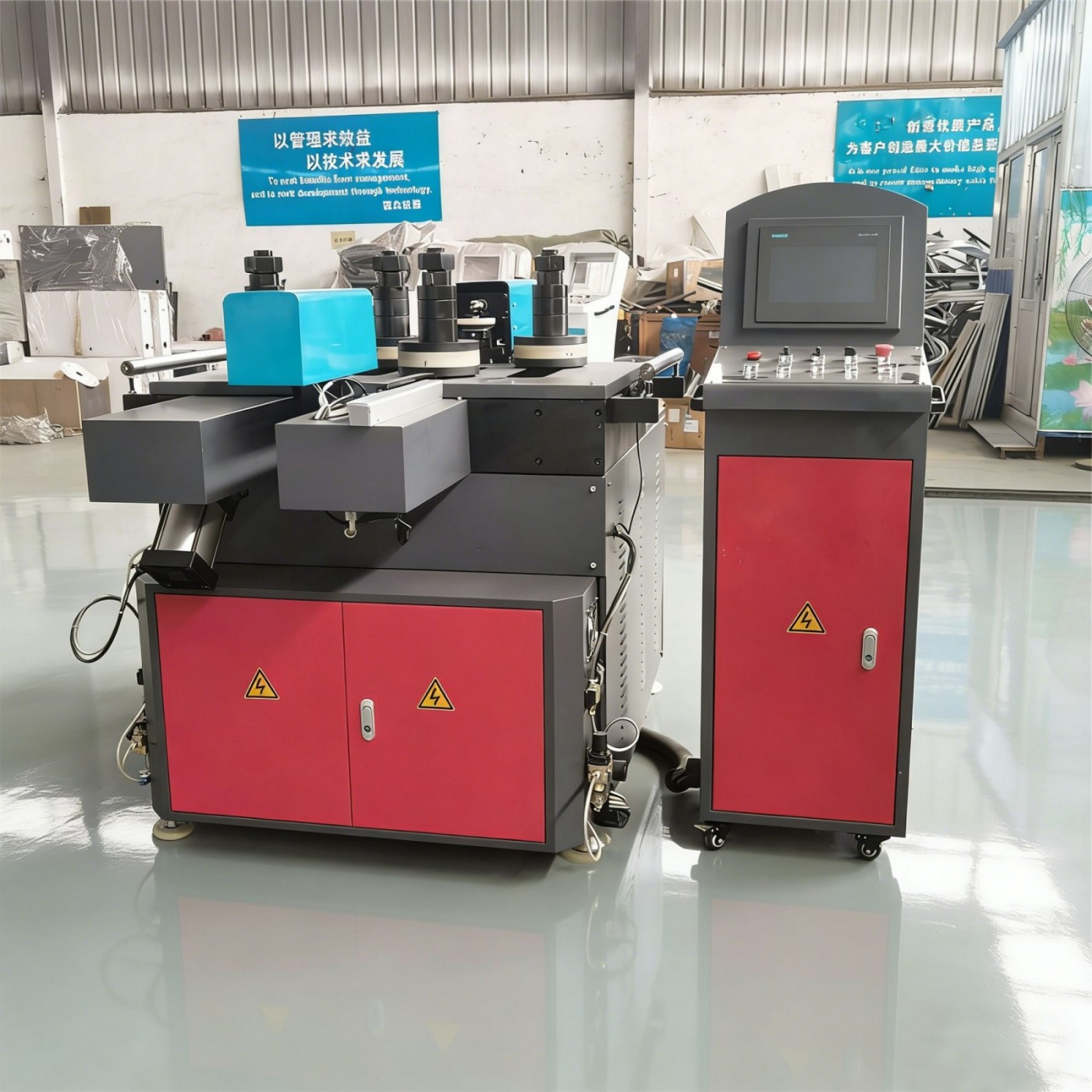 CNC 4-Roller Roll Bending Machine for Aluminum Profiles